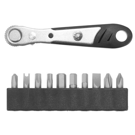1/4 Ultra Low Mini Ratchet Wrench Close Quarters Screwdriver Set with ...