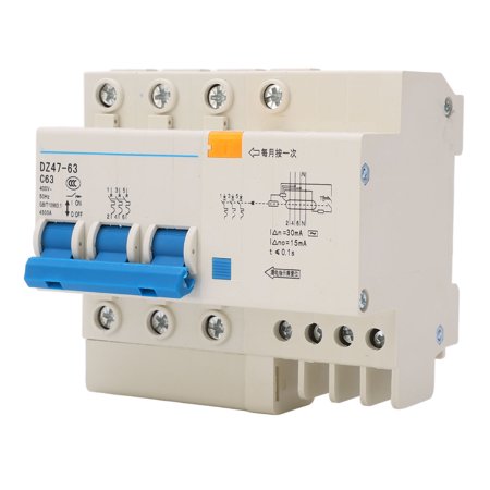 Circuit Breaker Switch, Pa66 Shell 400V 63A Home MCB For Building ...