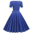 IBTOM CASTLE Women Polka Dots Vintage Dress 1950s Retro Rockabilly ...