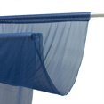 Efavormart Navy Blue Sheer Ceiling Drape – 10ft x 32ft Extra Long ...