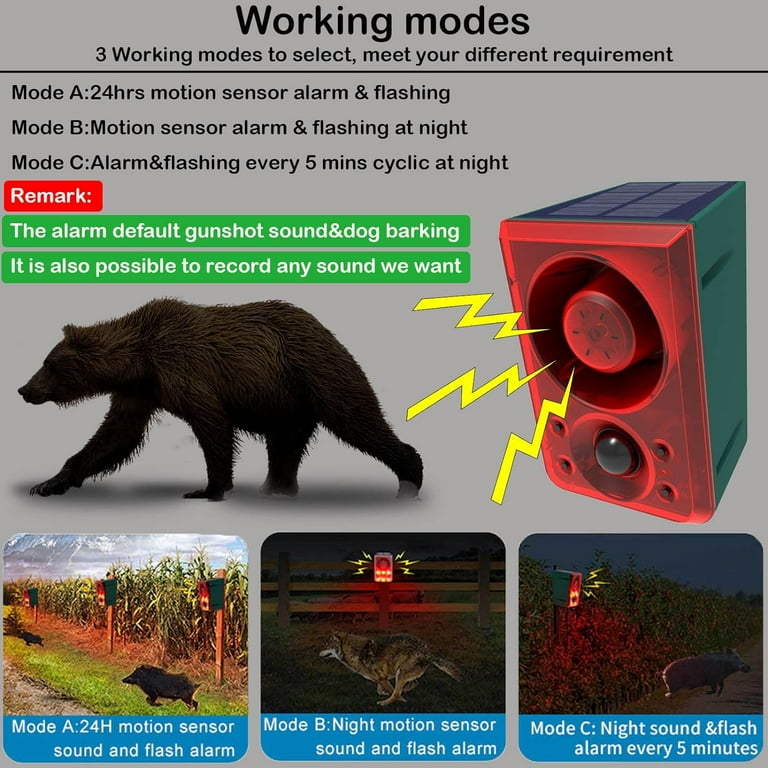 Outdoor Motion Sensor Barking Dog Barking Alarm Motion Detector