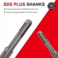 6pcs Chisel Set with SDS Plus Shanks, Masonry Concrete Drill Bit Set ...