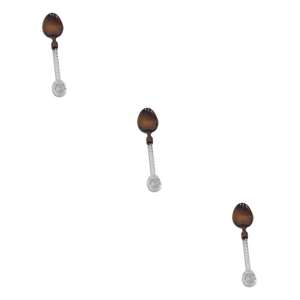 Goriertaly Crystal Handle Tea Spoon Dessert Ladle Scoop Spoons Style ...