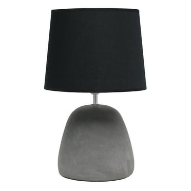 Simple Designs Round Prism Mini Table Lamp with Matching Fabric Shade ...