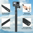 135cm Action Camera Selfie Stick Extension Pole for GoPro Hero 12 11 10 ...