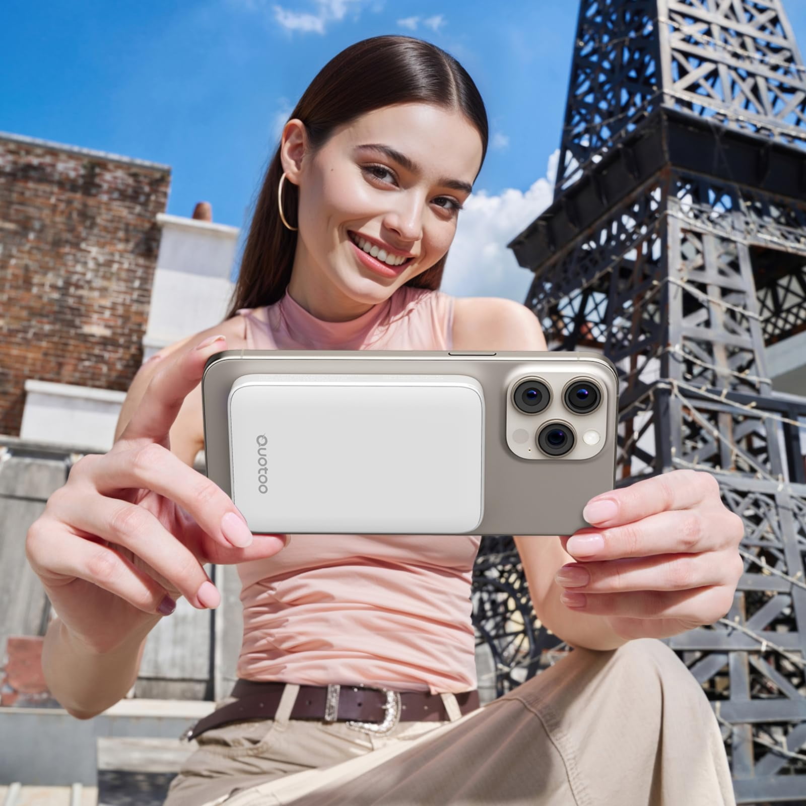 Batería externa magnética Ouotoo 2025 para iPhone 5000 mAh 20 W | Walmart en línea