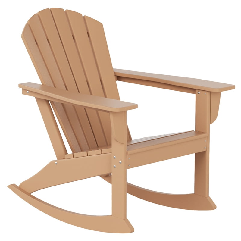 Portside Outdoor Poly Plastic Adirondack Rocking Chair - Walmart.com