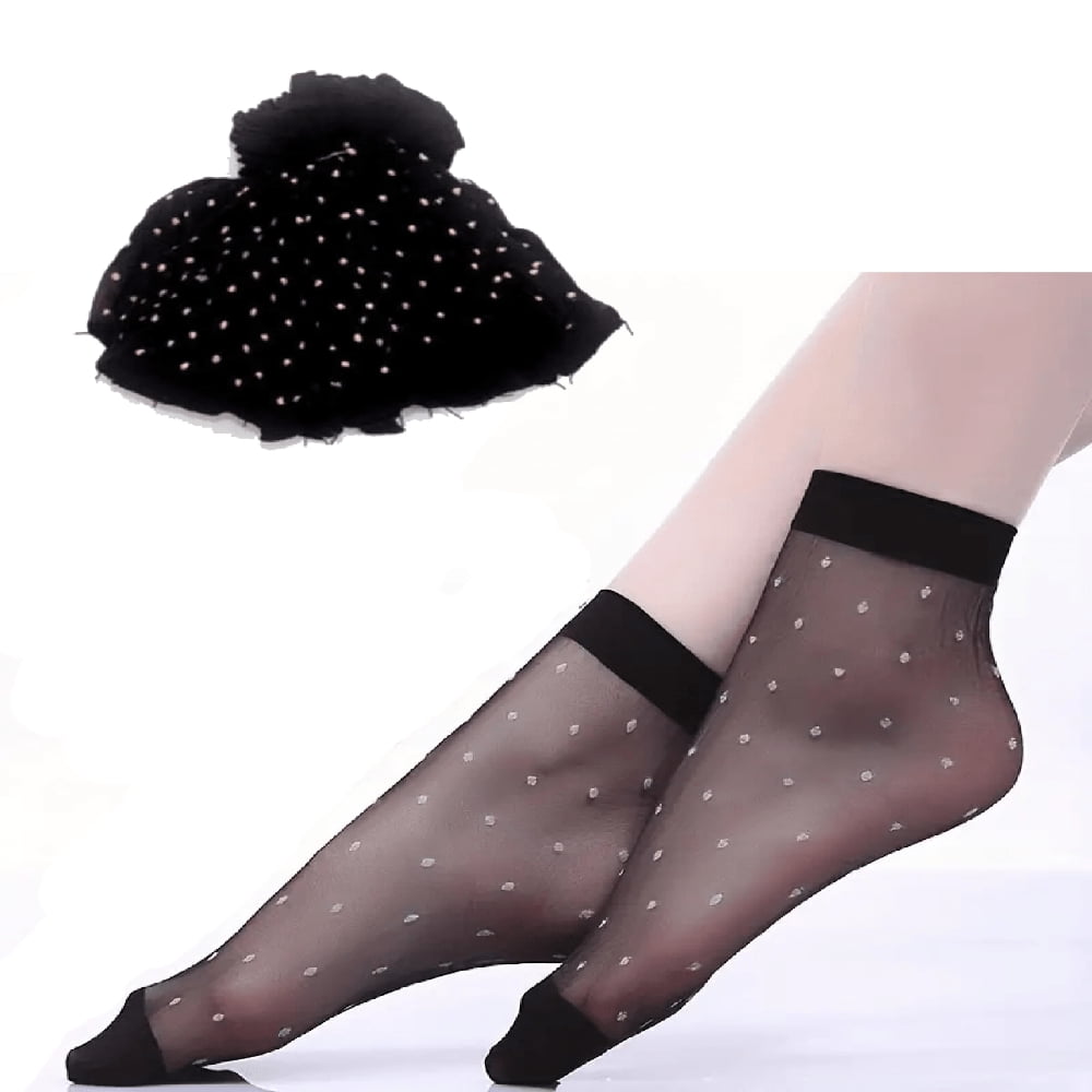 Click here for Deelleeo 10 Pairs Teenagers‘ Polka Dot Ultra-Thin... prices