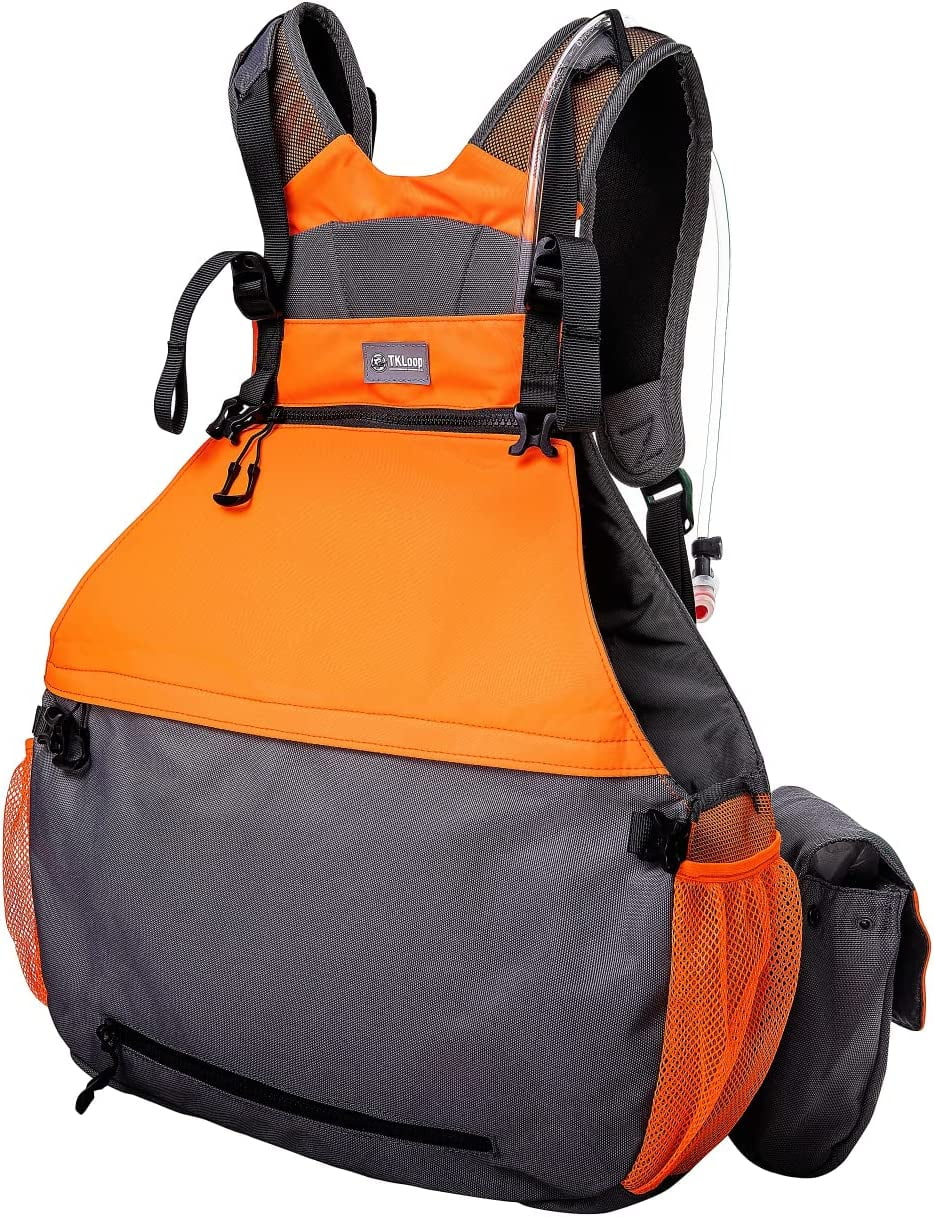 TKLoop Upland Hunting Vest Pheasant Upland Vest Orange Grey with Blood ...