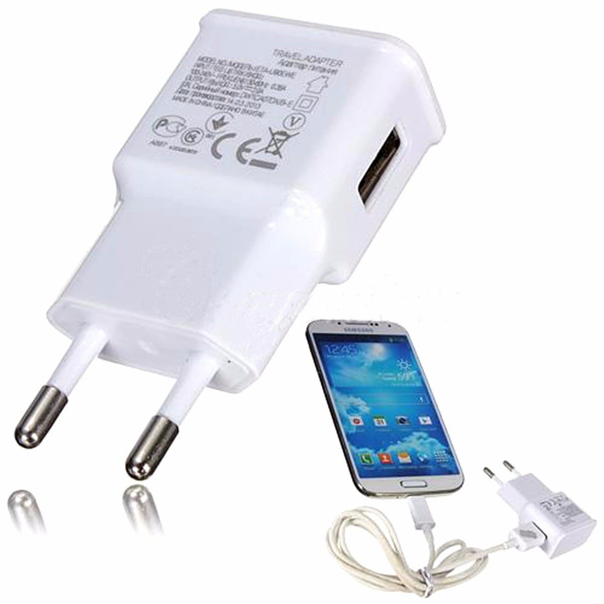 Charge 5V 2A Mobile Phone Wall Home Travel AC Charger Adapter For ...