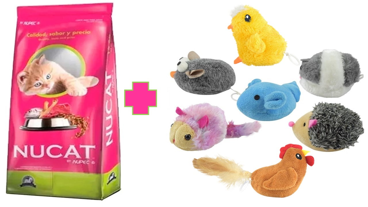 Paquete Nucat 15 kg + 1 juguete que vibra Fancy pets.- | Bodega Aurrera ...
