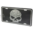 Harley-Davidson Willie G. Skull Motorcycle Tag, Embossed Silver Black ...