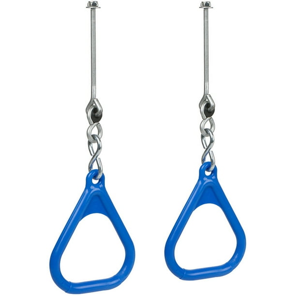Swing Set Stuff Inc. Trapeze Rings with Swing Hangers (Blue) - Walmart.com