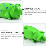 TETOU Squeaky Pig Dog Toy, Small Breed Dog Latex Chew Toys Natural ...