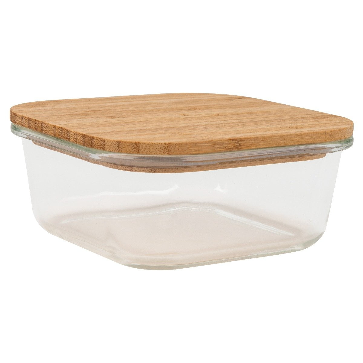 BIA Cordon Bleu 7oz Square Glass Container with Bamboo Lid - Walmart.com