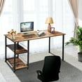 TY Arts & Culture 55.2" Large Office Computer Desk Metal Frames PC ...