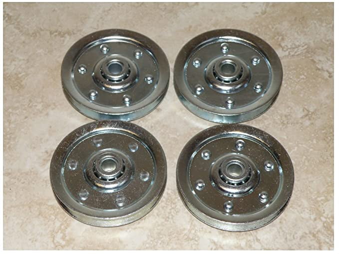 Garage Door 3" Sheave Pulleys (4 pack) - Extension Spring Pulley Wheel ...