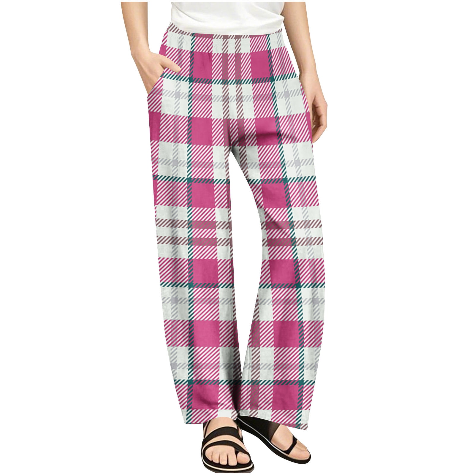 Click here for Lenpel Childrens Plaid Pajama Pants Girls Boys Ela... prices