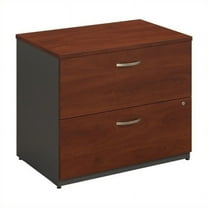 Bowery Hill 2 Drawer Lateral File Cabinet in Natural Elm - Engineered Wood - Walmart.com