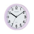 Mainstays 8.78" Pink Plastic Analog Wall Clock with Quartz Movement and ...