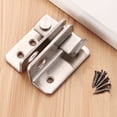 Modern Left Hand Not Drill Lock Latches Stainless Steel Wardrobe Lock ...
