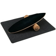 XCMAN Bamboo Balance Board Trainer with Adjustable Stoppers - 3 ...