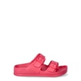 No Boundaries Two Buckle Slide Sandals, Women’s - Walmart.com