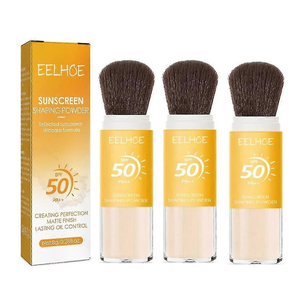 Polvo moldeador con protector solar para el rostro, 3 unidades de 8 g ...
