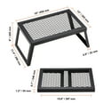BENTISM Folding Campfire Grill, 18" Portable Camping Grates Over Fire ...
