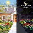 Solar Garden Stake Lights Outdoor Pathway Floral Decor Waterproof ...