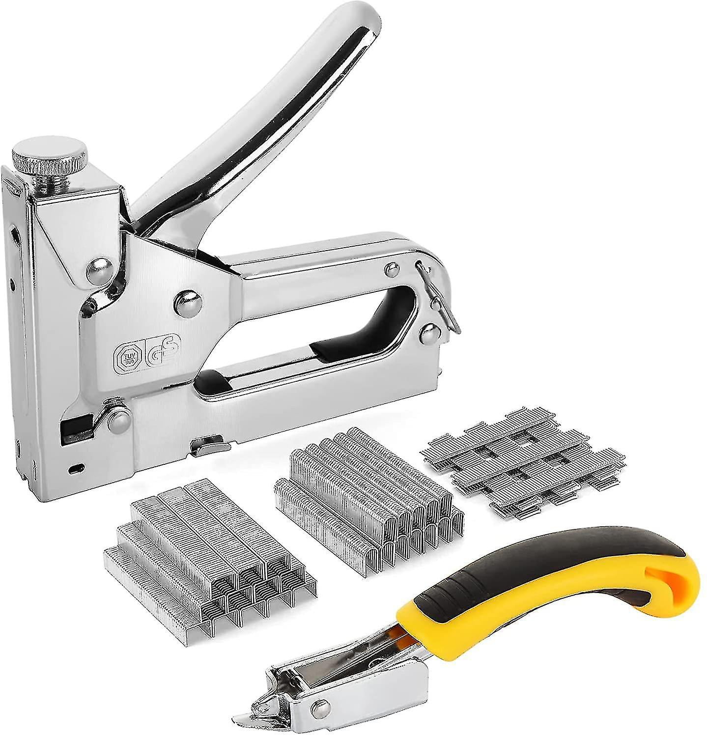 Grapadora de pared YUANXCMXG Grapadora clavadora 3 en 1 con quitagrapas ...