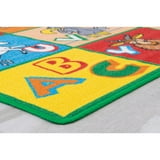 HomeRoots Multi Color nylon Abbey Contemporary Kids Area Rug Abc ...