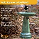 Birds Choice Ohio Stoneware Weather Resistant Ceramic Pedestal Bird ...
