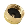 Flame King 1 lb Propane Gas Tank Cylinder Cap, Universal Solid Brass ...