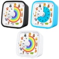 Cartoon Quiet Operations Study Timer With Silicones Case And Rainbow ...