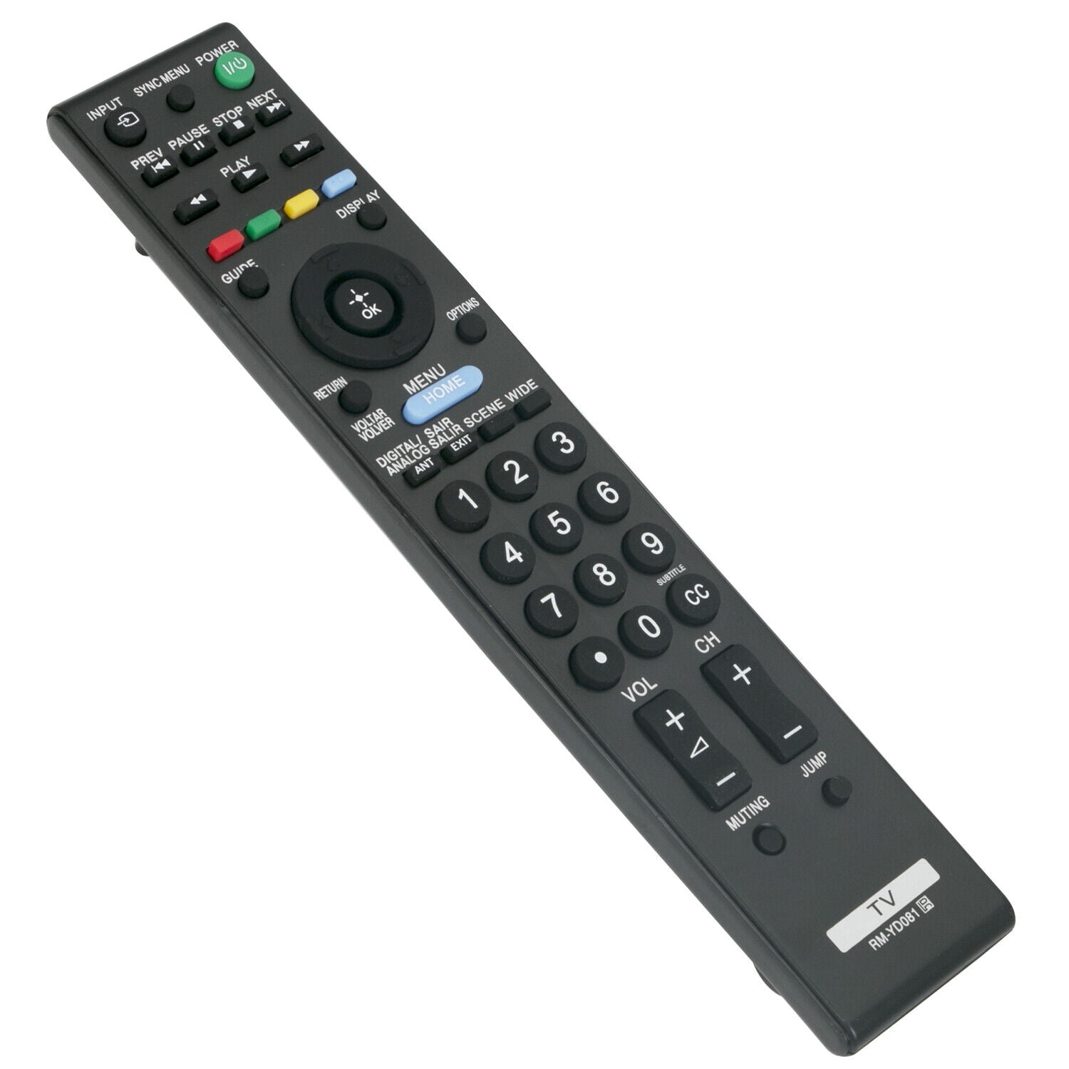 RM-YD081 Replace Remote for Sony Bravia TV KDL-32BX353 KDL-40BX455 KDL-46BX453 - Walmart.com