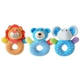 Gong Baby Plush Animal Hand Grip Rattles Toys Stuffed Doll ...