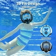 Full Face Diving Snorkel Mask Set Scuba Dual Tube Swimming Underwater ...