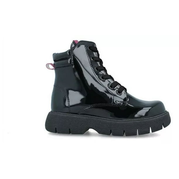 Botas Niña Charol Zapatos Botínes Negro Chabelo | Bodega Aurrera en línea