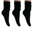 Womens Heavy Slouch Socks Black Size 9 to 11 3 PAIRS - Walmart.com