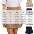 Girls Kids Khaki Pleated A-Line School Uniform Skirt Cotton Blend ...