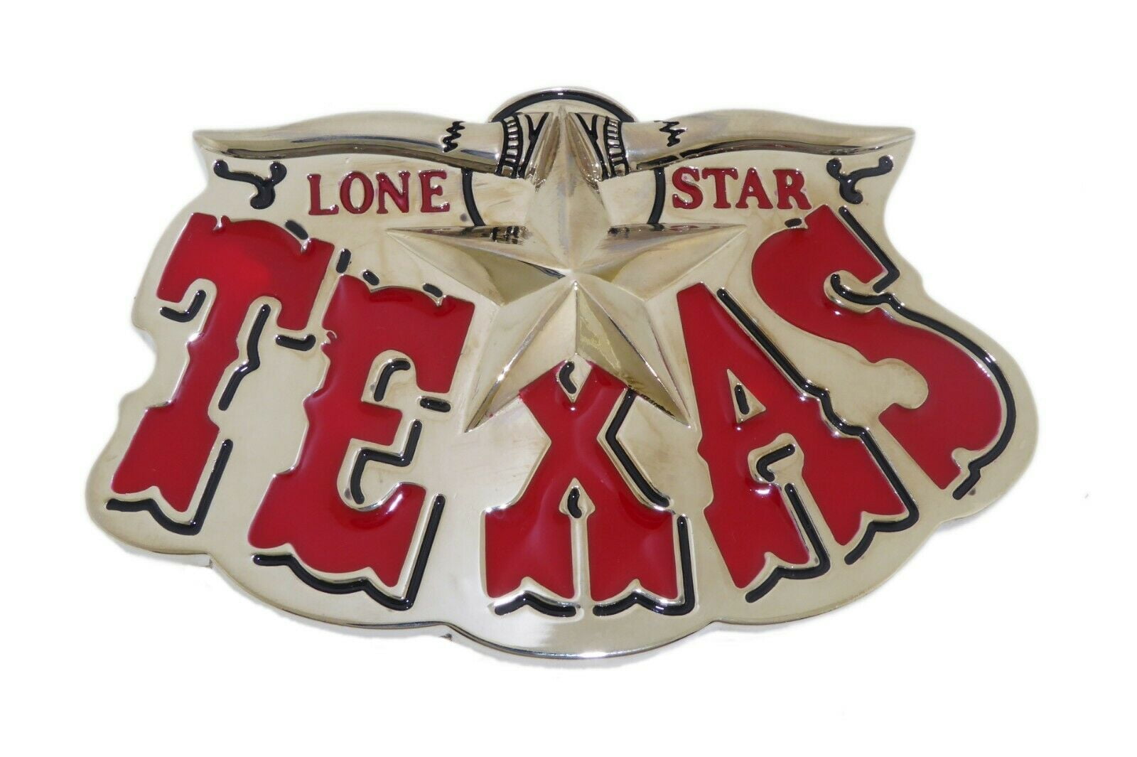 Lonestar Texas Text Belt Buckle Unisex Rodeo Costume Fashion New Rare - Walmart.com