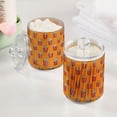 4 PCS Plastic Storage Canister Clear with Lids Airtight Cotton Swabs ...