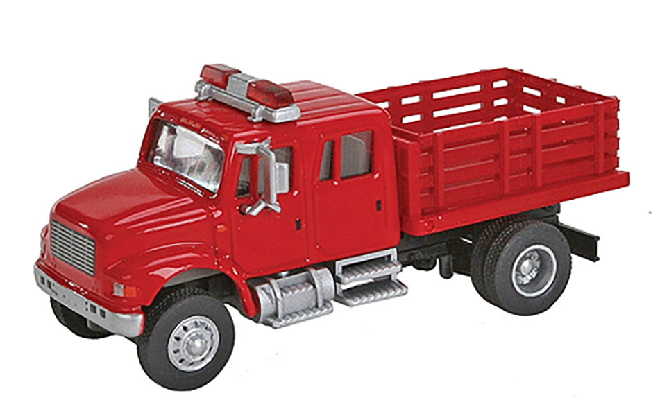 Walthers HO Scale International 4900 Fire Department Utility Truck Red ...