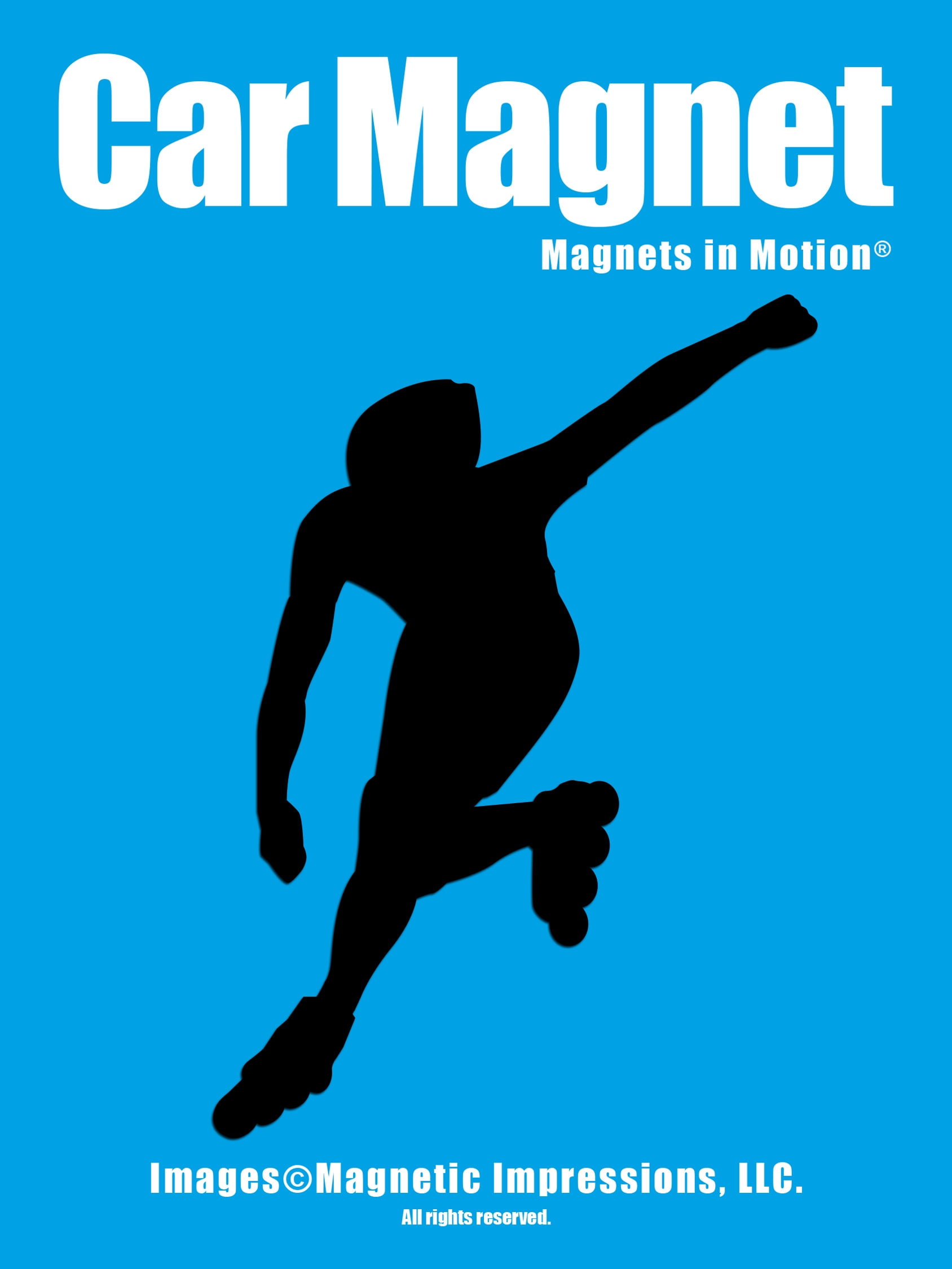 Magnets in Motion Inline Skater Car Magnet Black - Walmart.com