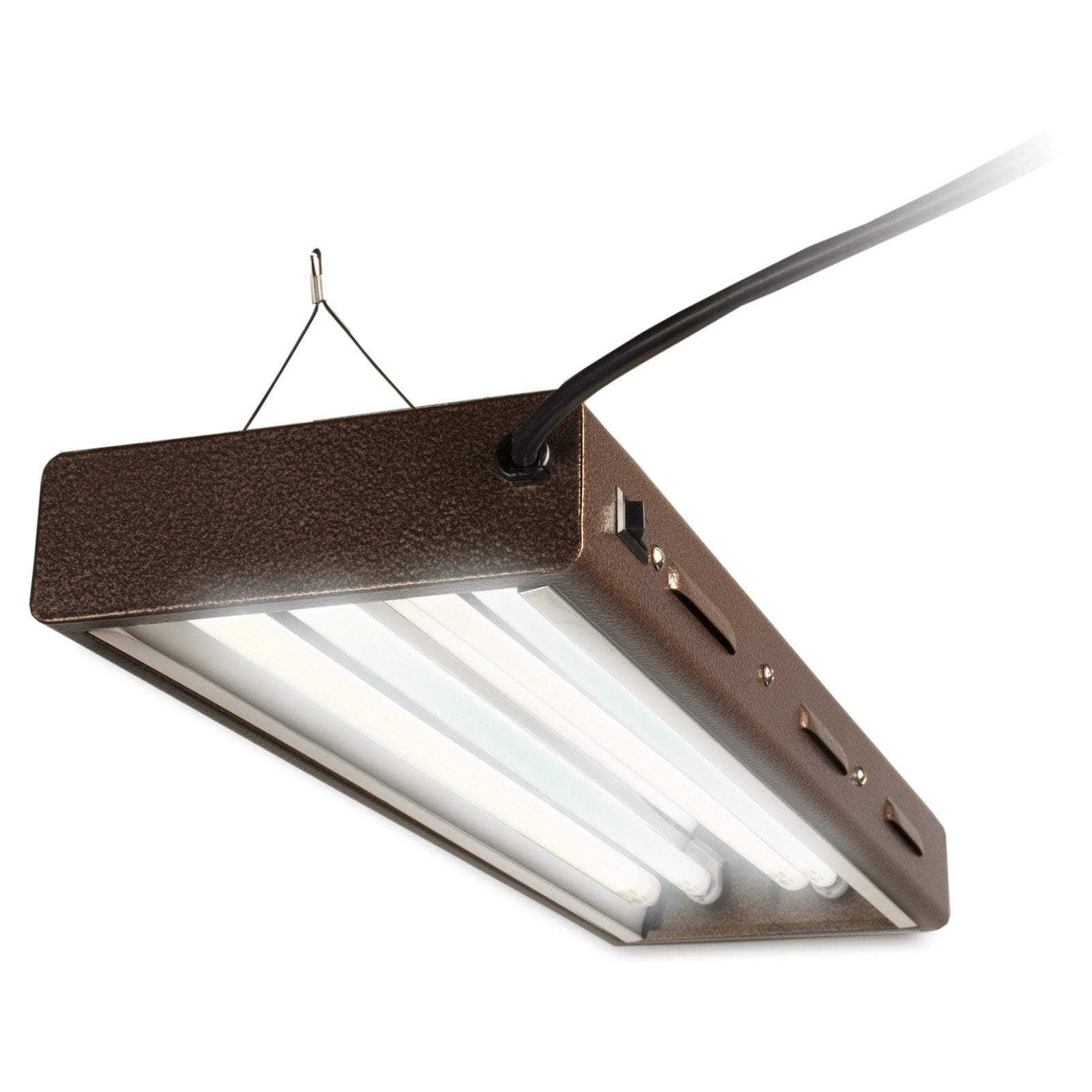 Hydrofarm Designer T5 System 2 Foot 2 Tube Fluorescent Grow Lights with ...