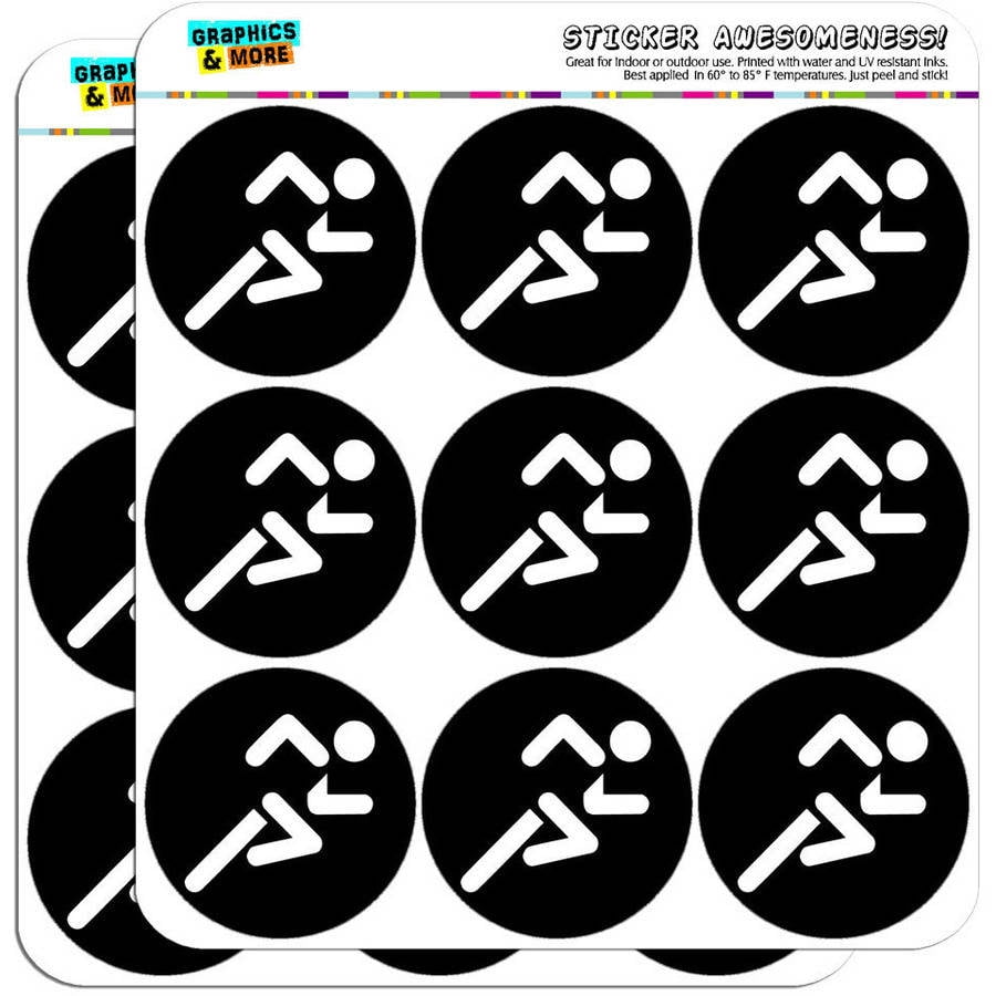 Running Jogging Marathon Symbol 18 2" Planner Calendar Scrapbooking ...