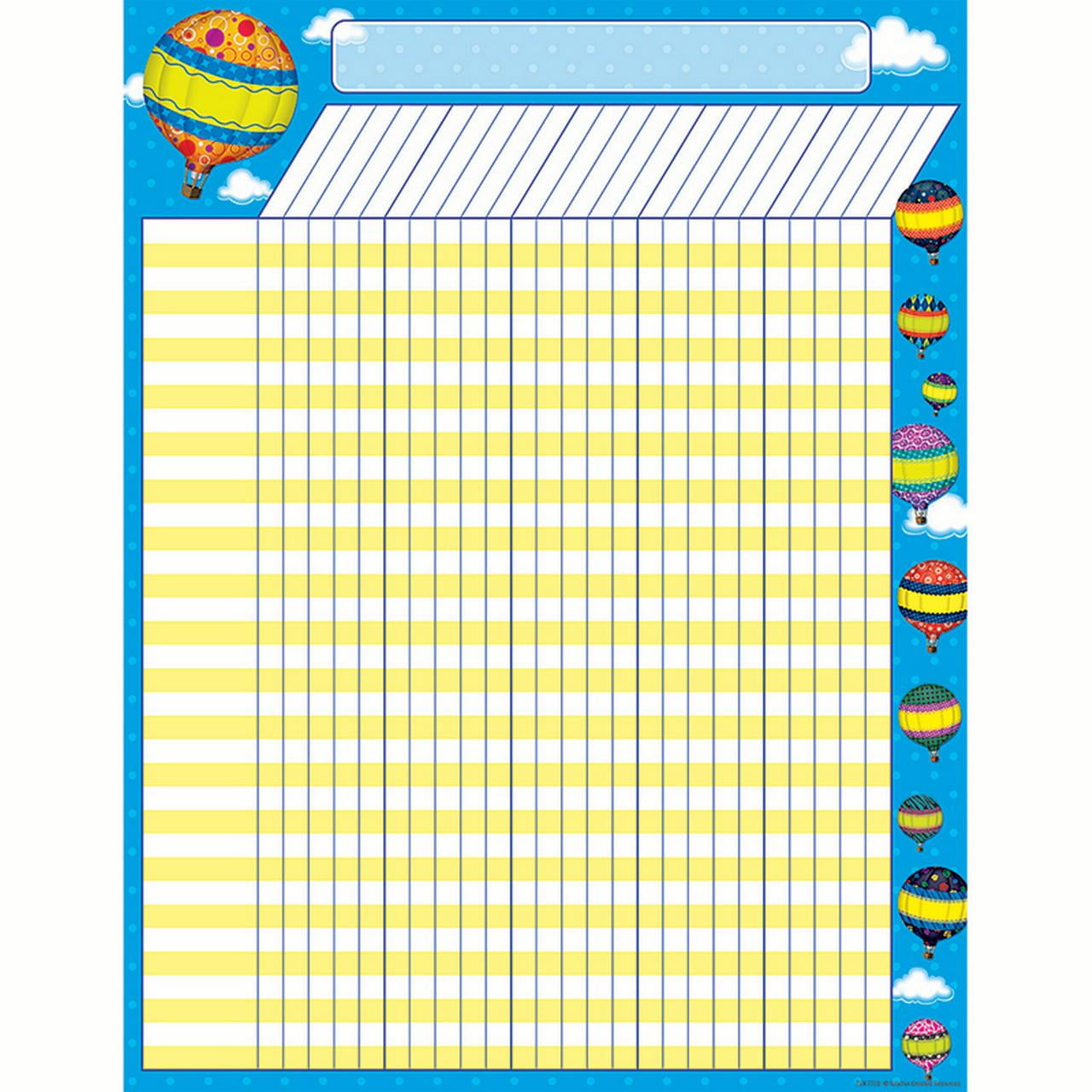 HOT AIR BALLOONS INCENTIVE CHART - Walmart.com
