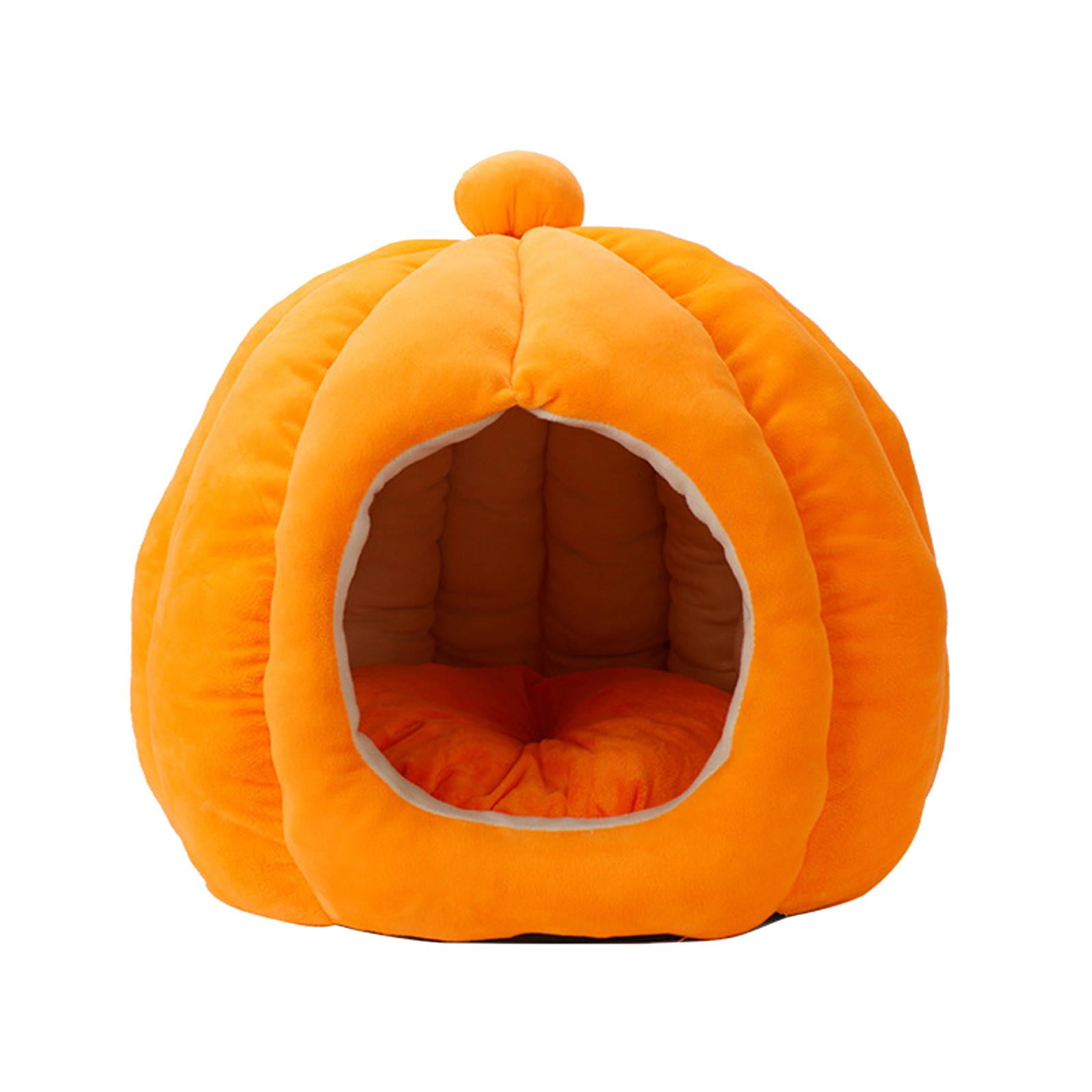 Click here for Milaget Pumpkin Cat Bed For Indoor Cats Sleeping S... prices