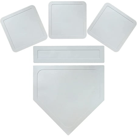 Baseball Bases Sports Thrown Down Baseball Bases with Home Plate and ...